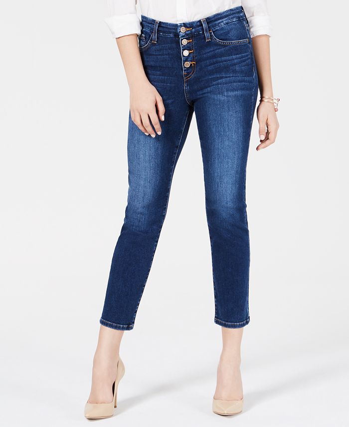 FLYING MONKEY Button-Fly Cropped Jeans - Macy's