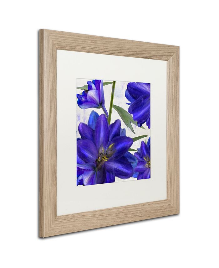 Trademark Global Color Bakery 'Delphine Ii' Matted Framed Art, 16" x 16 ...