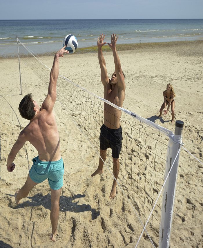 Franklin Sports Steel Volleyball Net and Post Set - Macy's