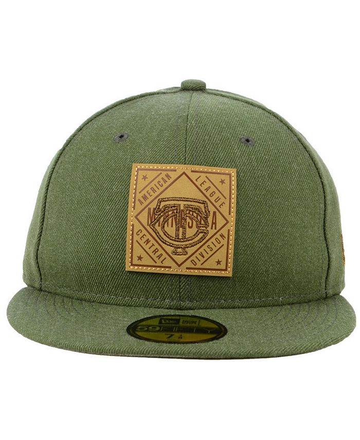 New Era Minnesota Twins Leather Patch 59FIFTY-FITTED Cap - Macy's