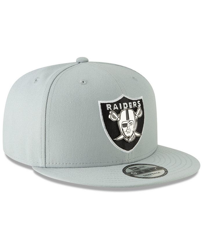 New Era Oakland Raiders Metal Thread 9FIFTY Snapback Cap - Macy's