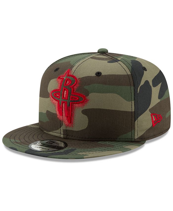 New Era Houston Rockets Overspray 9FIFTY Snapback Cap - Macy's