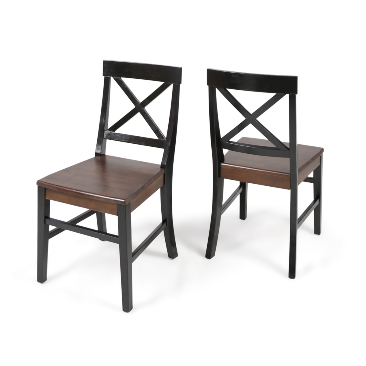 Click here for Roshan Dining Chairs (Set of 2) - Walnut/Black prices