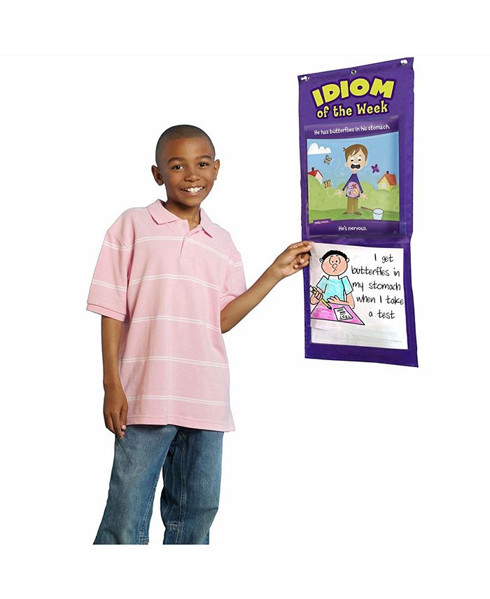 Learning Resources Educational Insights Idiom Of The Week Pocket Chart ...