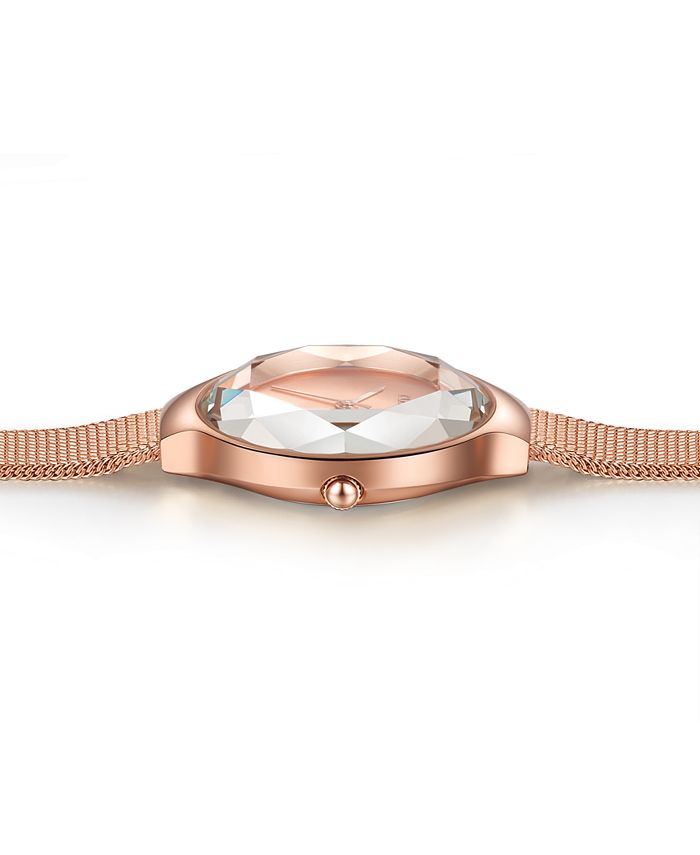 RUMBATIME Orchard Gem Mesh Rose Gold Women's Watch - Macy's