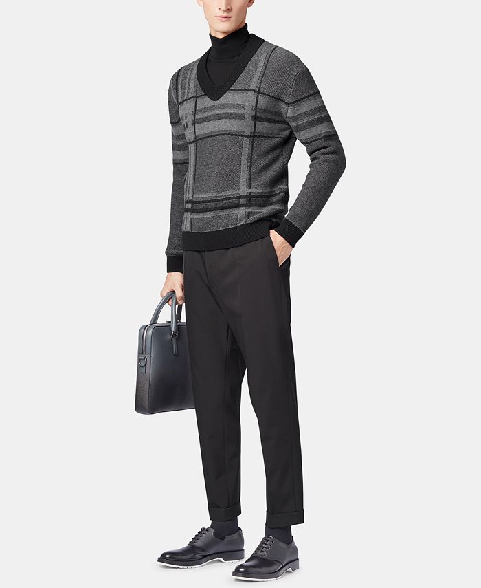 Hugo Boss Men's V-Neck Knit Sweater - Macy's