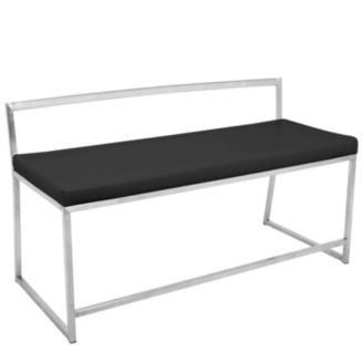 Lumisource Fuji Bench in Faux Leather - Macy's