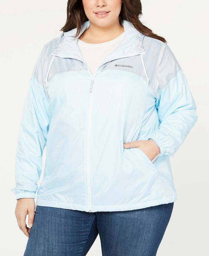 Columbia Plus Size Flash Forward™ Lined Windbreaker - Macy's