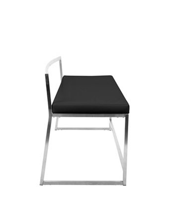 Lumisource Fuji Bench in Faux Leather - Macy's