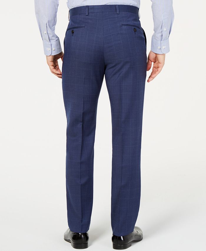 Lauren Ralph Lauren Men's UltraFlex Classic-Fit Windowpane Pants - Macy's