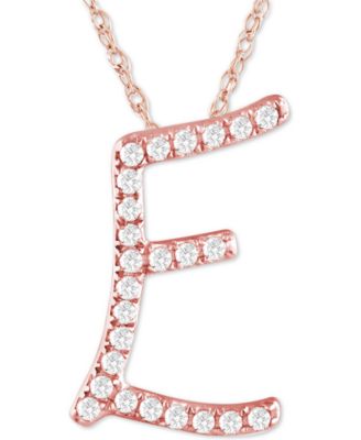 Macy's initial pendant necklace store
