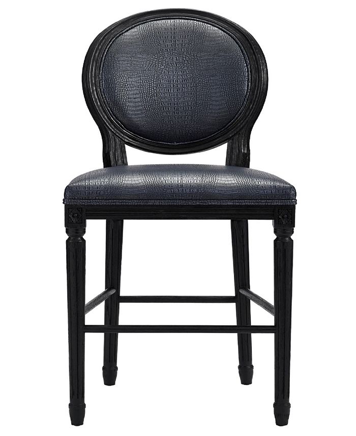 TOV Furniture Philip Grey Croc Barstool - Macy's