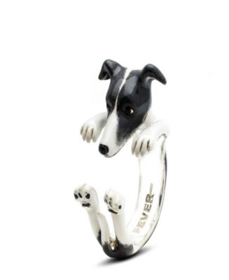 Greyhound Hug Ring in Sterling Silver and Enamel - Macy's