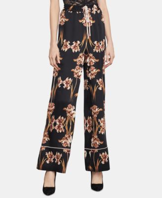 BCBGMAXAZRIA Printed Wide-Leg Pants - Macy's