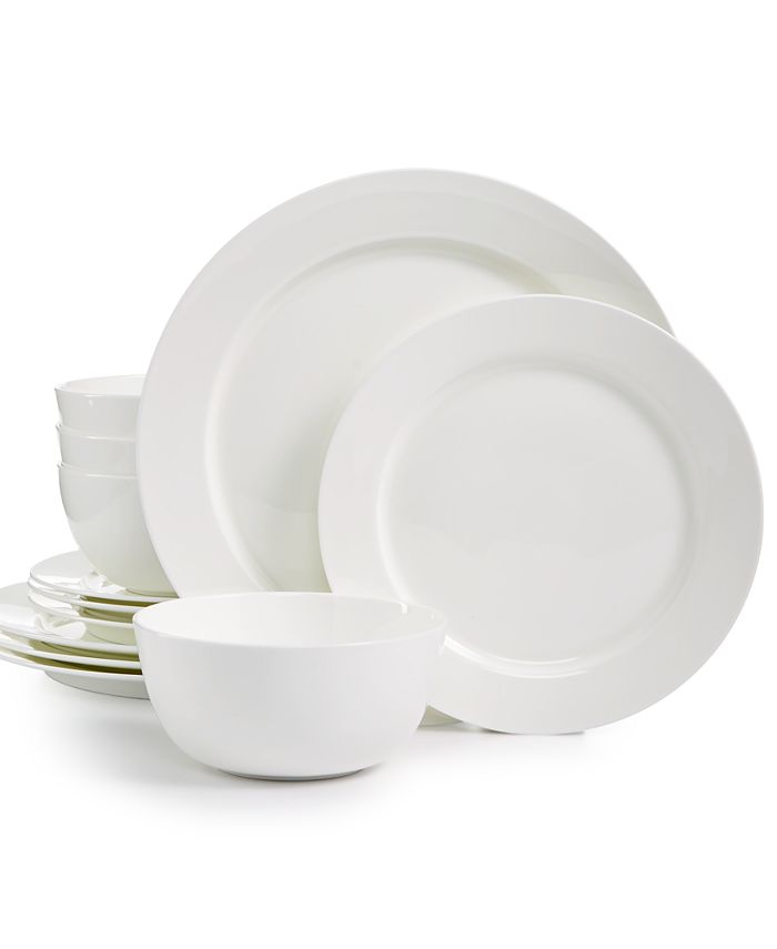 Hotel Collection New Round 12-Pc. Dinnerware Set, Service for 4 ...