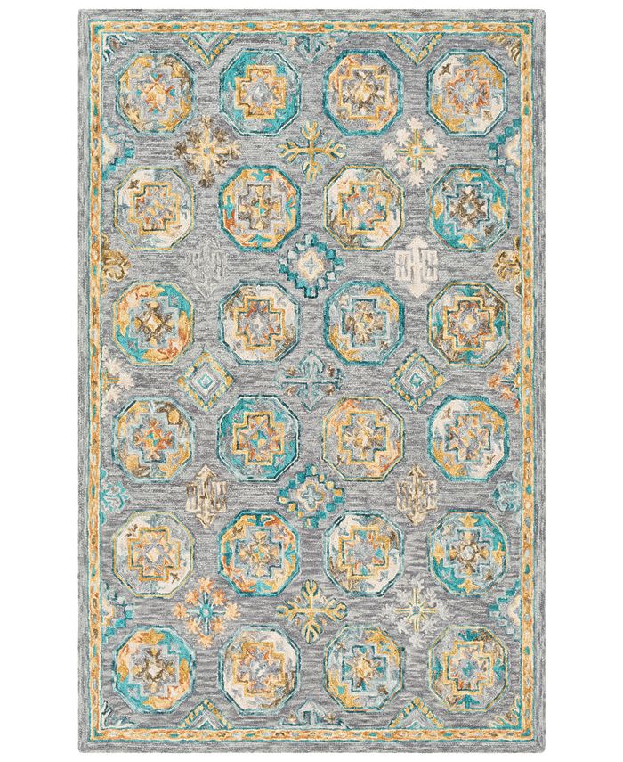 Surya Bonifate BFT-1008 Teal 8' x 10' Area Rug - Macy's