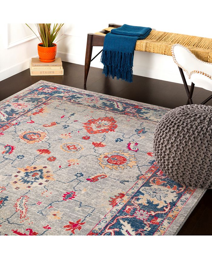 Surya Bohemian BOM-2302 Bright Red 2'11" x 7'10" Runner Area Rug - Macy's