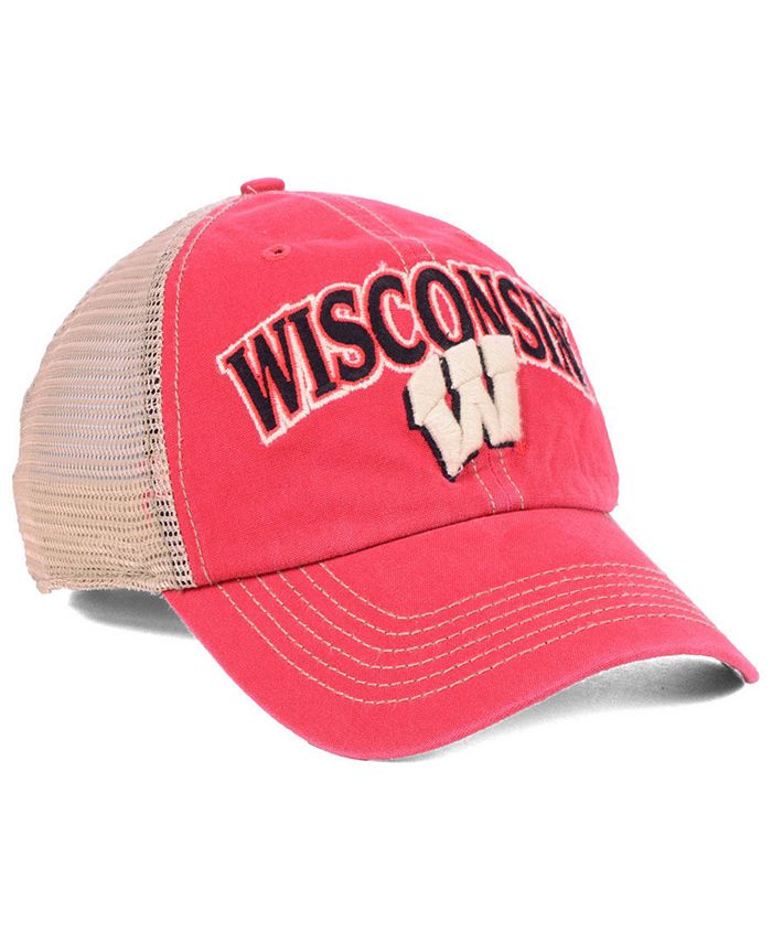 '47 Brand Wisconsin Badgers Tuscaloosa Mesh CLEAN UP Snapback Cap - Macy's