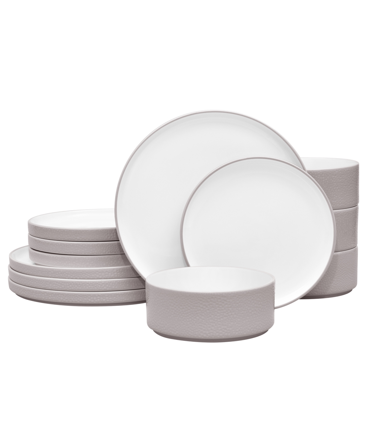 Click here for Noritake Colortex Stone 12-Piece Dinnerware Set  S... prices
