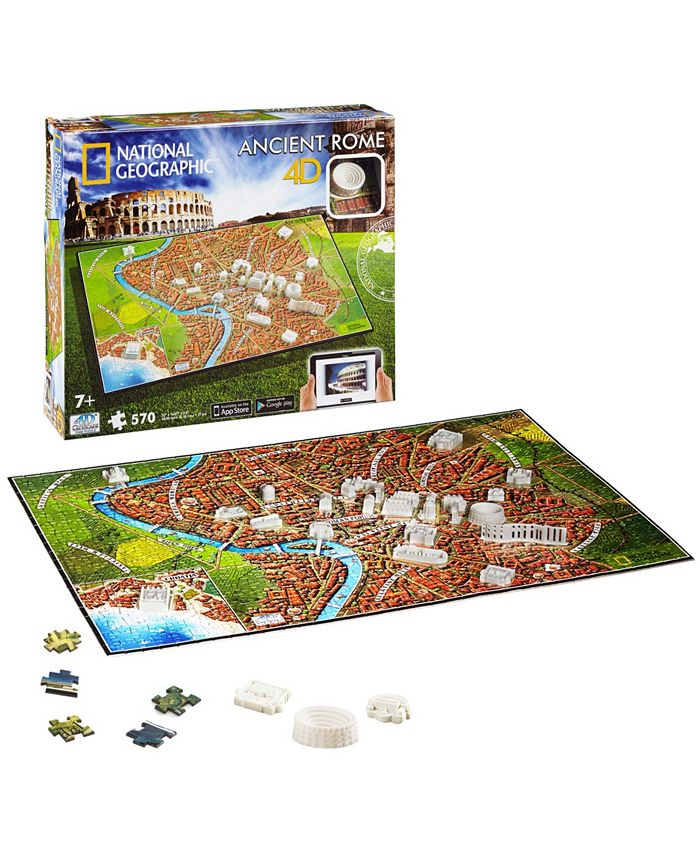 4D Cityscape Time Puzzle - National Geographic - Ancient Rome- 570 ...