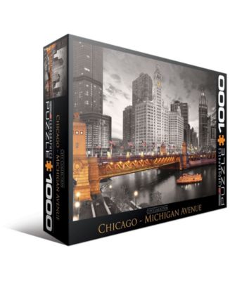 City Collection - Chicago - Michigan Avenue - 1000 Piece Puzzle - Macy's