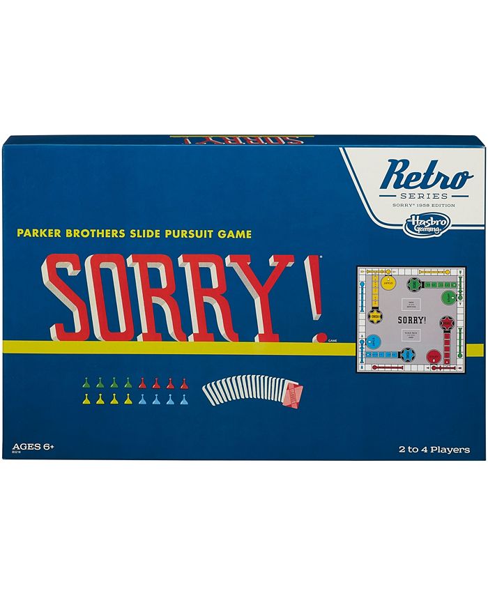 Hasbro Retro Series Sorry! - 1958 Edition - Macy's
