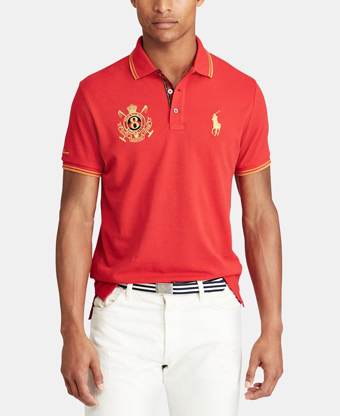 Polo Ralph Lauren Men's Custom Slim Fit Mesh Polo - Macy's