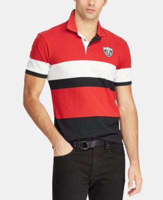 Polo Ralph Lauren Men's P-Wing Striped Mesh Polo, Created for Macy's ...