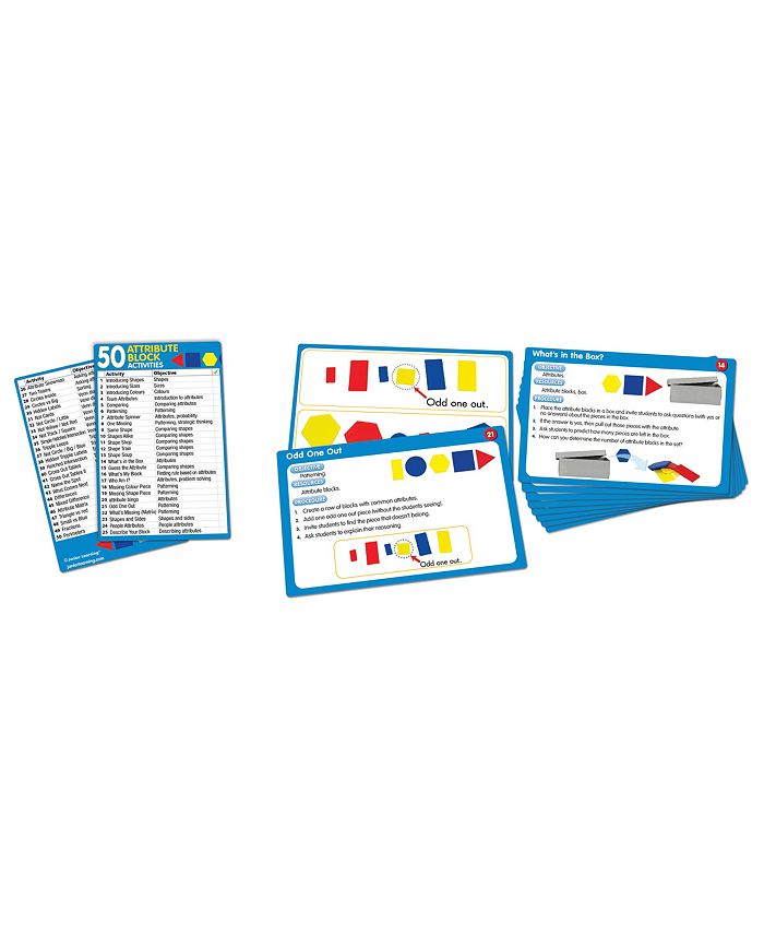 Junior Learning 50 Attribute Block Activities Learning Set - Macy's
