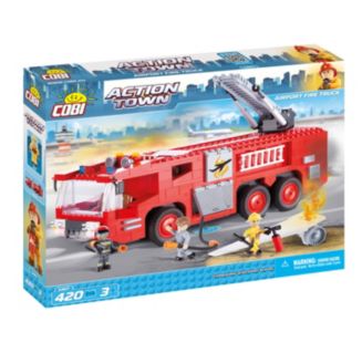 COBI Action Town Airport Fire Truck 420 Piece Construction Blocks ...