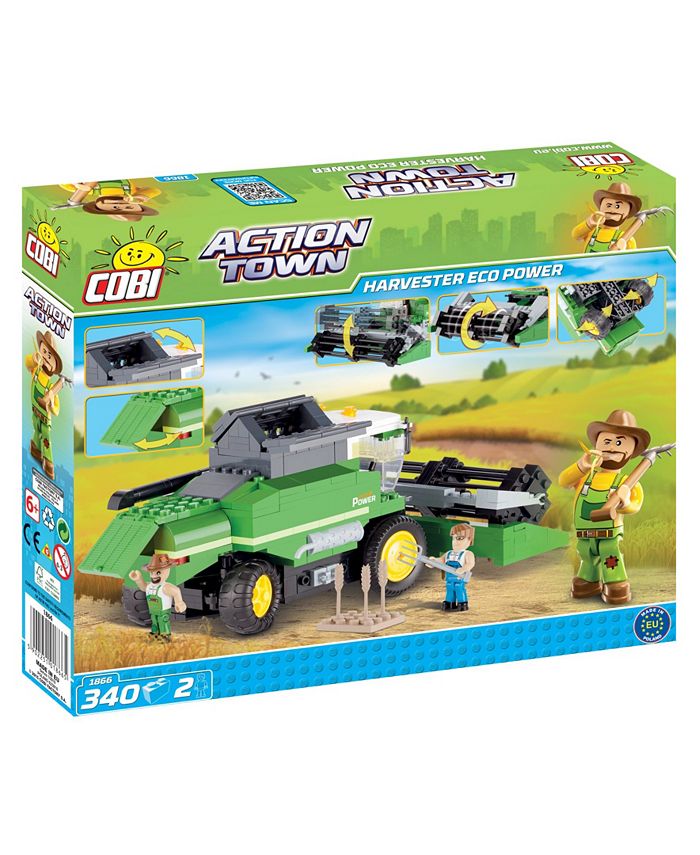 COBI Action Town ECO Power Combine Harvester 350 Piece Construction ...