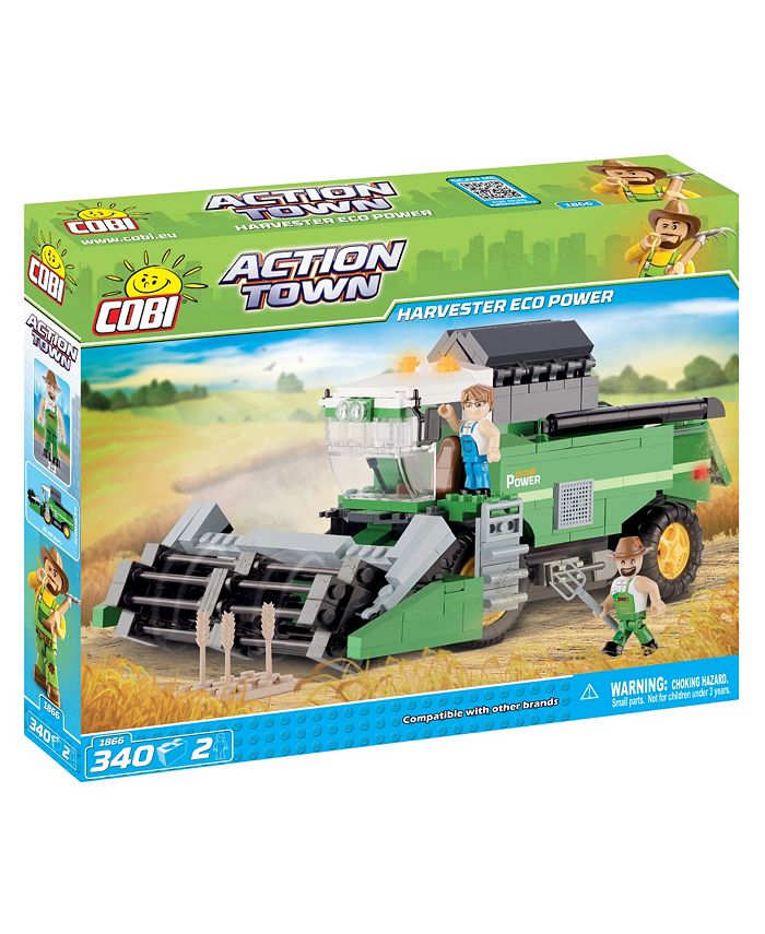COBI Action Town ECO Power Combine Harvester 350 Piece Construction ...