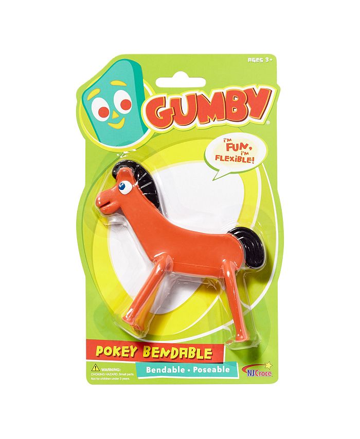 Gumby NJ Croce Pokey 5" Bendable Figure - Macy's