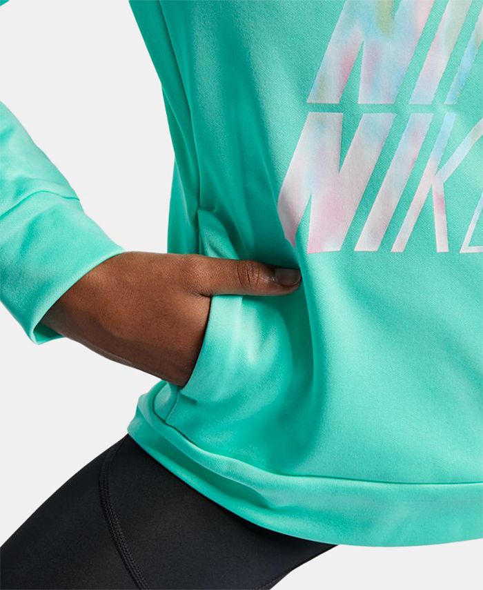 Nike Big Girls Therma Logo-Print Training Hoodie - Macy's