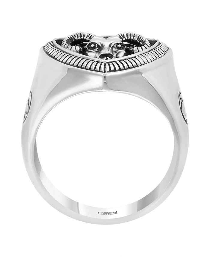 EFFY Collection EFFY® Men's Zodiac Ring in Sterling Silver & Reviews ...