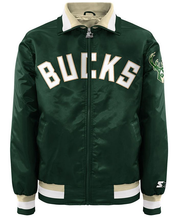 G-III Sports Men's Milwaukee Bucks Starter Captain II Satin Jacket - Macy's