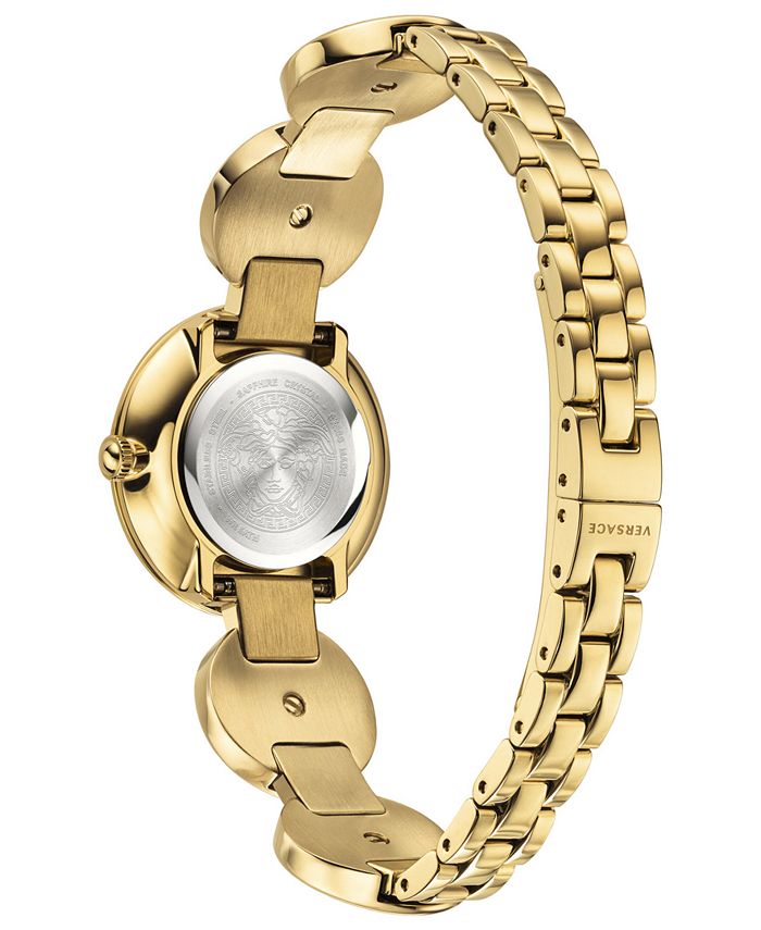 Versace Women's Swiss Medusa Stud Icon Gold-Tone Stainless Steel ...