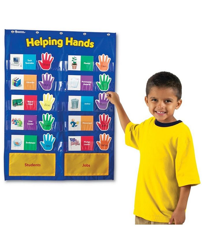 Learning Resources Helping Hands Pocket Chart - Macy's