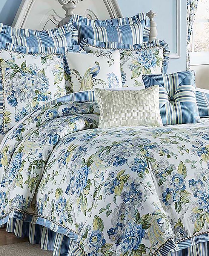 Savannah Home Waverly Floral Engagement 4 Piece Queen Comforter Set