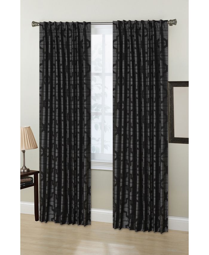 Nanshing Alhambra Hidden Tab Lined Single Curtain Panel, Multi-color ...