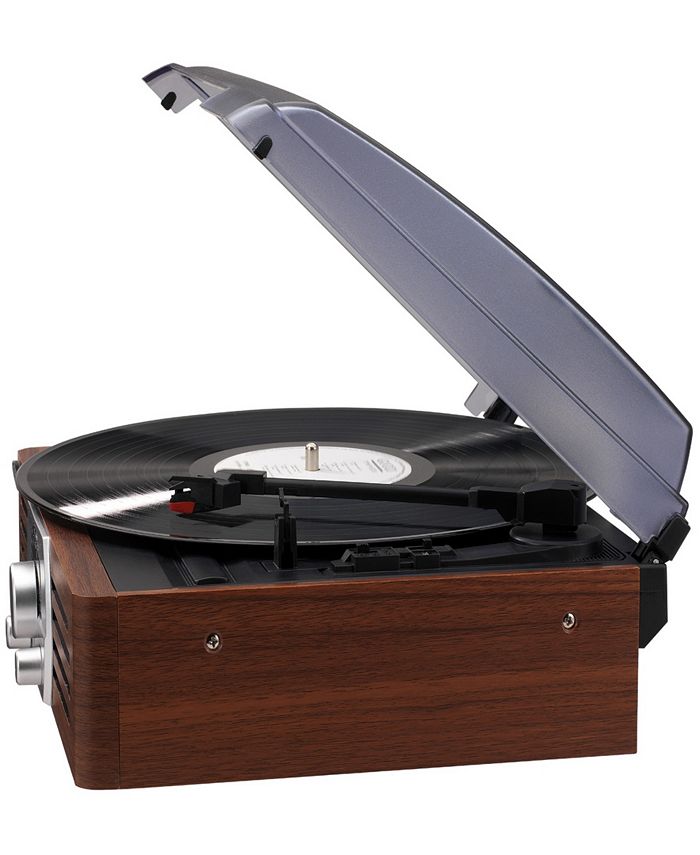 Jensen 3-Speed Stereo Turntable with Pitch Control and AM-FM Stereo ...