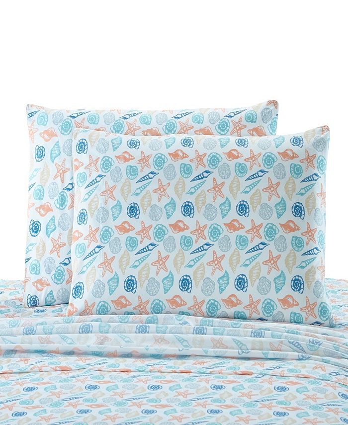 Universal Home Fashions Shells Twin Sheet Set - Macy's