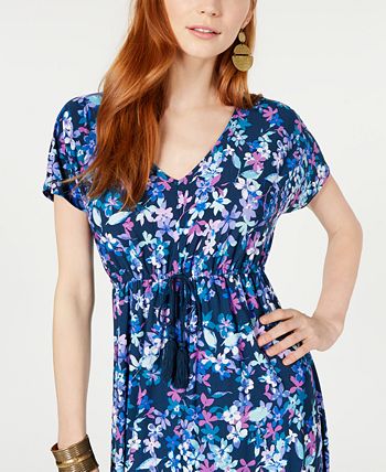 Style & Co Petite Printed Maxi Dress, Created for Macy's - Macy's
