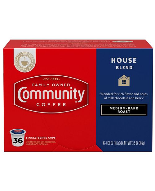 Community Coffee House Blend Medium-Dark Roast Single Serve Pods ...