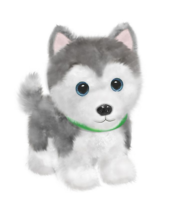 First and Main - Wuffles Huskie Plush Dog, 7 Inches Sitting - Macy's