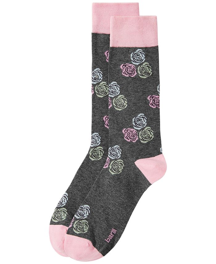 Bar III Men's Floral-Print Socks, Created for Macy's - Macy's