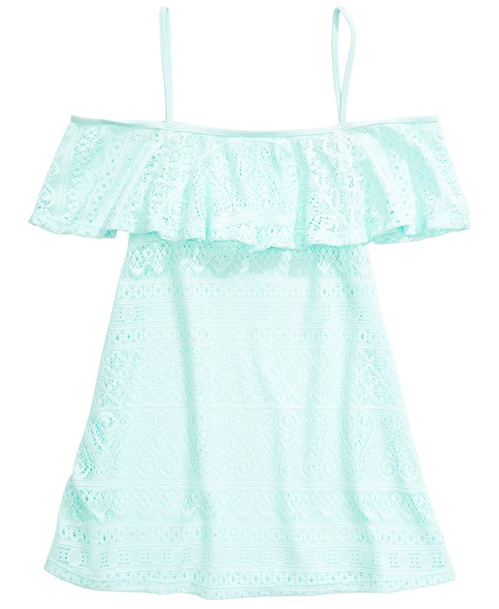 Summer Crush Big Girls Cold-Shoulder Cover-Up Dress - Macy's