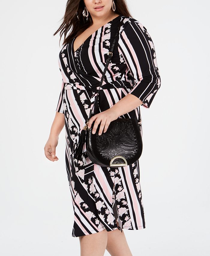 INC International Concepts I.N.C. Plus Size Multi-Stripe Printed Wrap ...