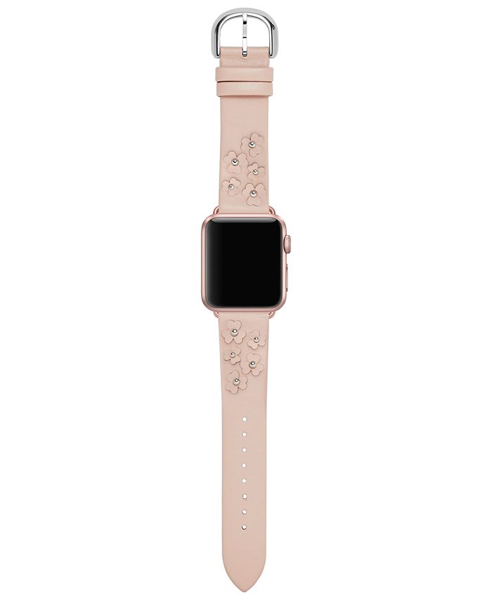 kate spade new york Women's Pale Vellum Floral Appliqué Leather Apple ...