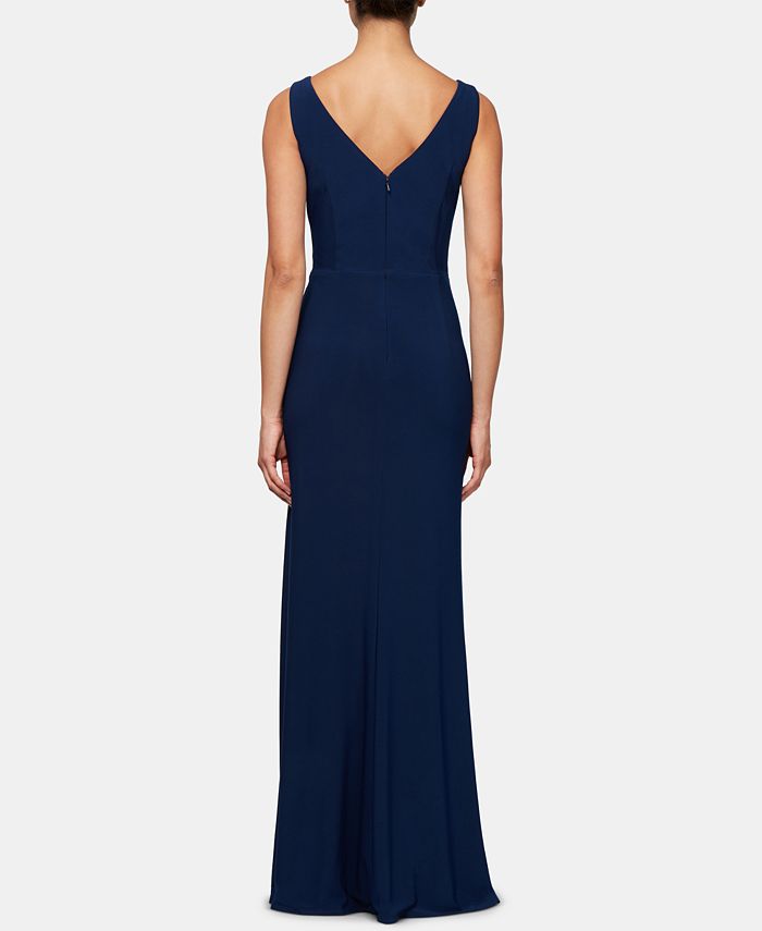 Alex Evenings Petite Embellished Ruched Gown - Macy's